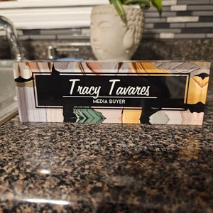 Desk Name Plate Custom, Office Name Plate, Phd Gift, Office Gift, Desk ...