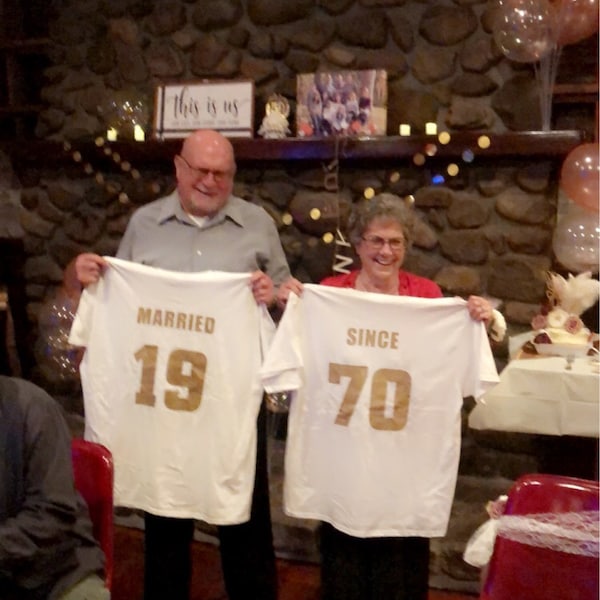 MARRIED SINCE & Celebrating Our 50th ANNIVERSARY Couples T-shirts, Set ...