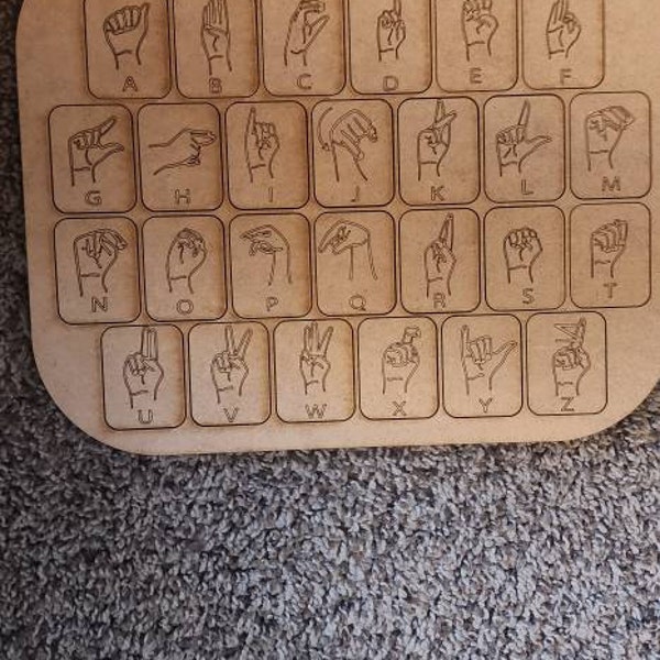 ASL ALPHABET PUZZLE, Sign Language, American Sign Practice, Alphabet ...