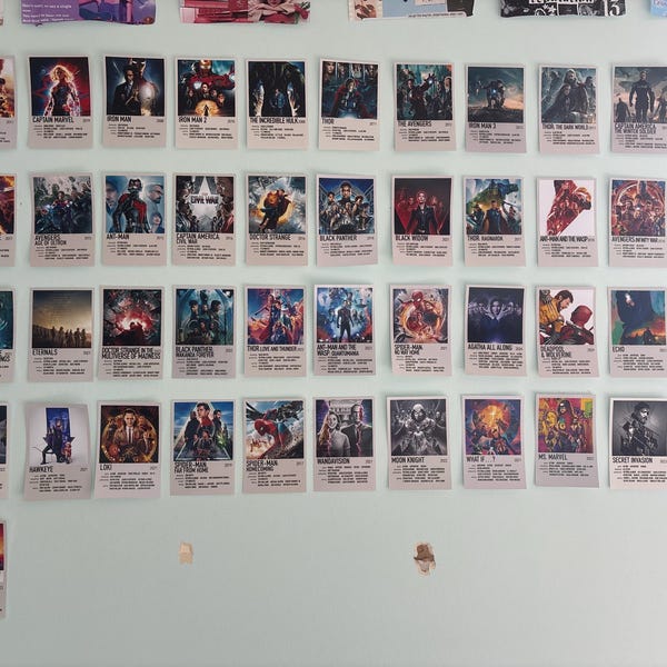 Marvel MCU Mini Poster Prints, Movies and TV Shows (6x4inch), *physical ...