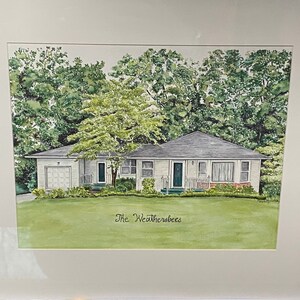 Custom HAND DRAWN Ink Building Portrait/house Portrait House - Etsy
