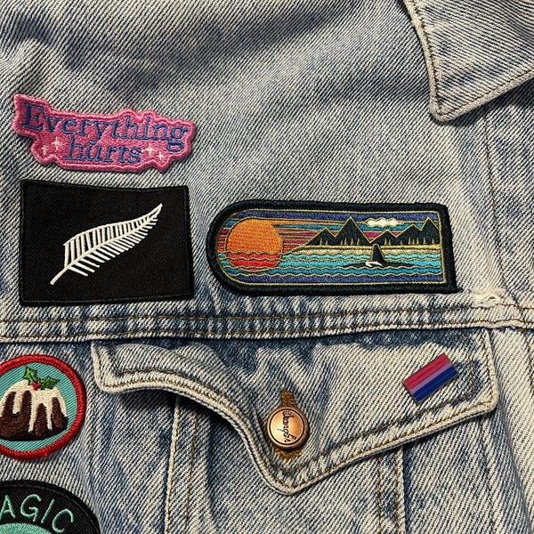 Floral Embroidered Patch, Nature is Magic, Gift for Gardeners, Gift for ...