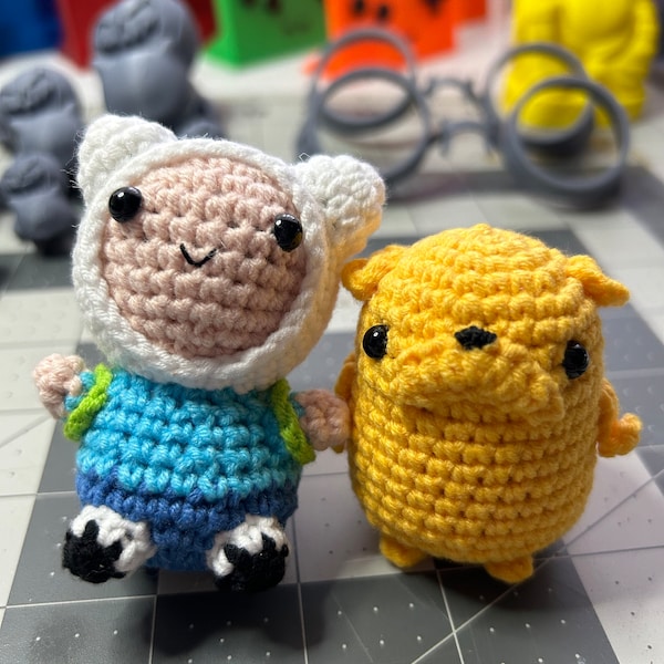 Amigurumi Cute Chibi Human and Dog Crochet Plushies | Keychains | Car ...