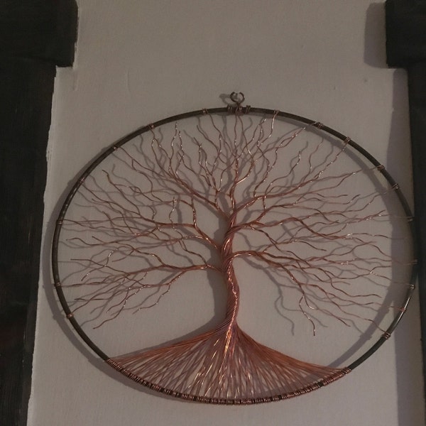 Copper Wire Tree. Made to Order Wire Art. Metal Art. Wall Decor. Copper ...