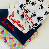 PRINTED Scrunchie Dog Bandana Pattern Dog Bandana Pattern - Etsy