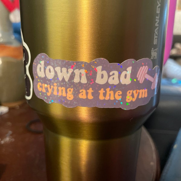 Down Bad Sticker Crying at the Gym TTPD Sticker Tortured Poets Album ...