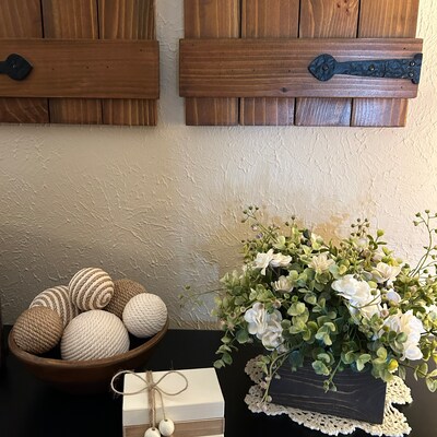 Jute and Cream Rustic, Farmhouse Rope Yarn Ornament Bowl Fillers Set of ...