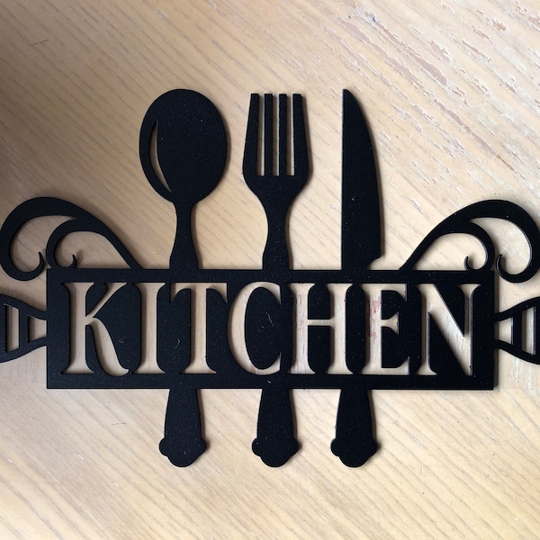 Metal Kitchen Sign Decor Kitchen Wall Decor Kitchen Wall Art Kitchen ...