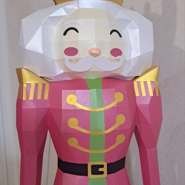 Nutcracker, Cascanueces Papercraft, Home Decor, Christmas, Low Poly ...