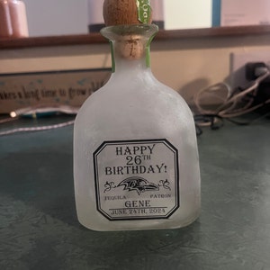 Custom Patron Label, Liquor Label, Graduation Bottle Labels, Grad Gift ...