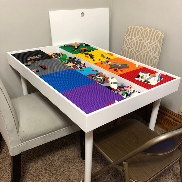 Large Building Bricks Table, Kids Building Blocks Table , Kids Table ...