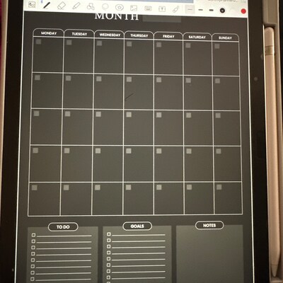 Goodnotes Template, Monthly Habit Tracker, Daily Habit Planner, iPad ...