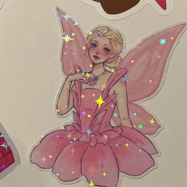 Fairytopia Elina and Bibble Sparkle Vinyl Sticker Set - Etsy