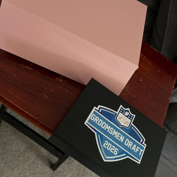 Groomsmen Draft Football Proposal Box | Personalized Wedding Party Gift ...