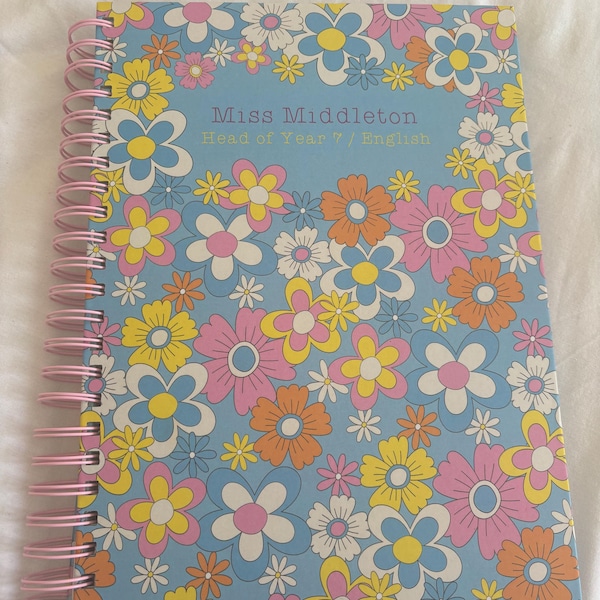 Personalised Teacher Planner / Lesson Planner 2025-26 - Leopard Print ...
