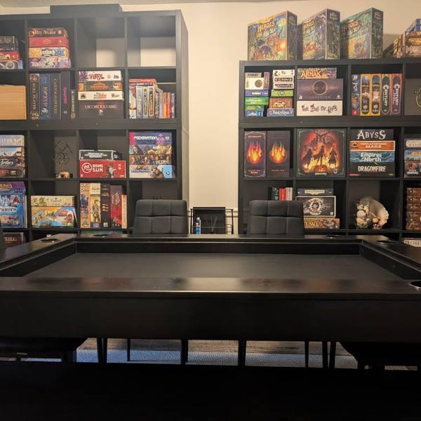 Custom Gaming Table, Role Playing Game Table With Folding Legs, Vaulted ...