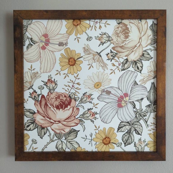 Spring Wood Sign, Farmhouse Spring Sign, Vintage Floral Background ...