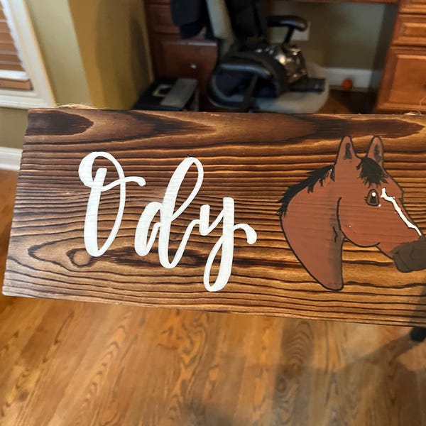 Horizontal Stall Sign - Etsy