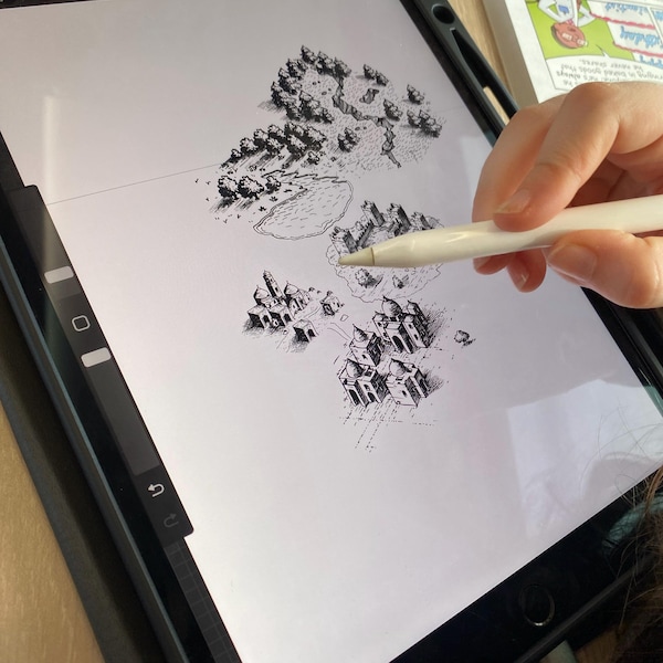 Brushes for Fantasy Map Making - 600 Pcs. Medieval Cartography Style ...