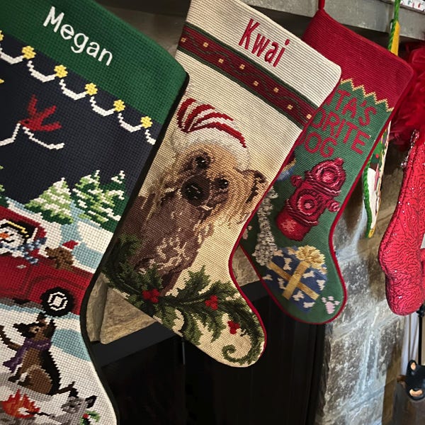 Yellow Lab Dog Stocking Personalized Needlepoint Christmas Stockings ...