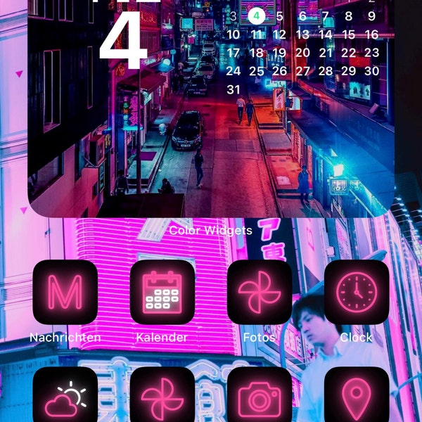 500+ Pink Neon Ios App Icon Pack | Shining Aesthetic Covers for iPhone ...