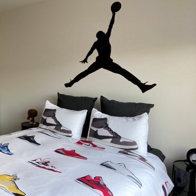 Michael Jordan Wall Decal Jumpman Decal Basketball Wall Decal Jordan ...