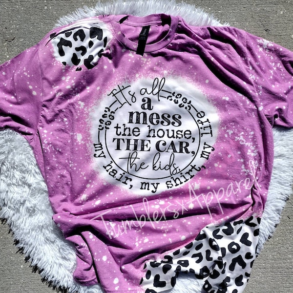 It's All a Mess Png, Digital Download, Sublimation, Sublimate, Cheetah ...
