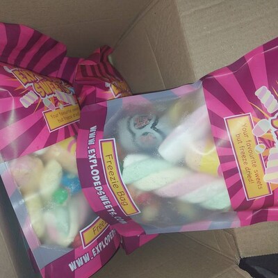 Refreshing Choos Strawberry Exploded Sweets Freeze Dried Candy UK - Etsy UK