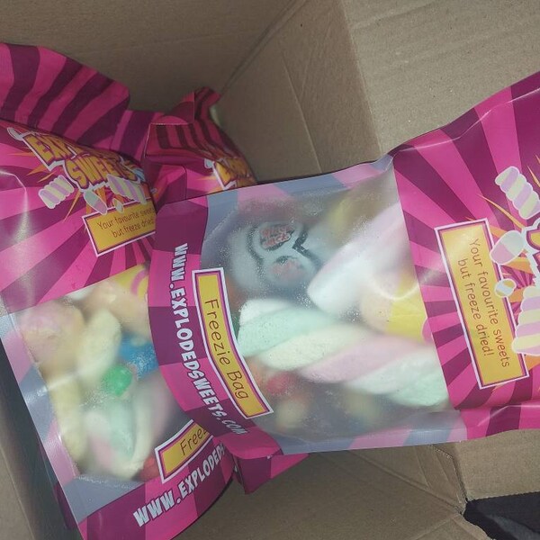 Refreshing Choos Strawberry Exploded Sweets Freeze Dried Candy UK Tasty ...