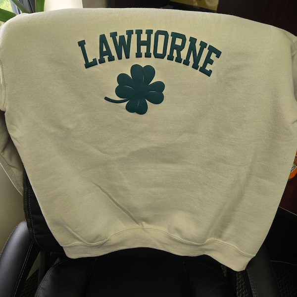 Custom Team Name Sweatshirt With Sleeve Print, School Mascot Sweatshirt ...