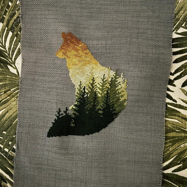 Forest Animals Cross Stitch Pattern: Fox, Bear, Deer (PDF) - Etsy