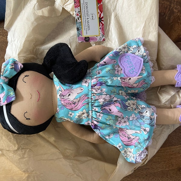 Handmade Rag Doll, Design Your Own Doll, Custom, 40cm (16”), Dress up ...