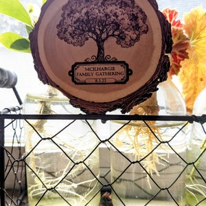 Family Reunion Mementos Personalized Engraved Family Gathering Wooden ...