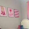 Barb Personalised Name Print Poster Set Barb Girls Bedroom Decor Barb ...