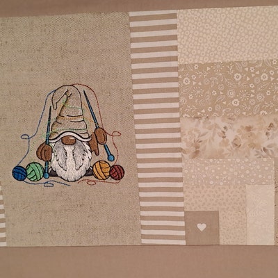 Knitt Gnome Embroidery Design, Sew Machine Embroidery Designs, Knitting ...