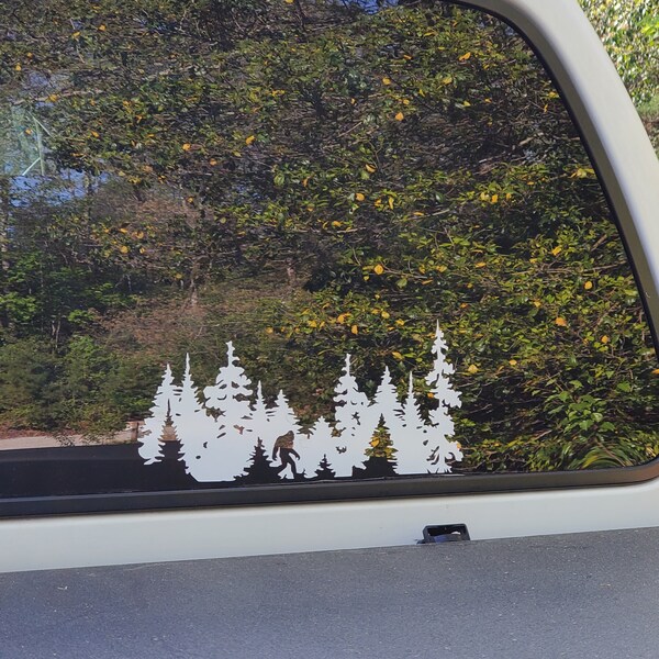 RV Decal Bigfoot Tree Decal Bigfoot Decal Sasquatch Sticker Toyota ...