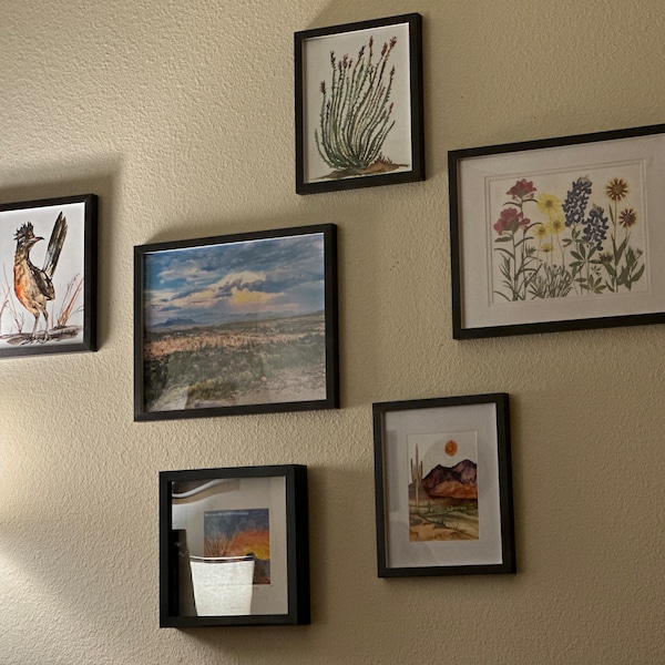 Lobo Texas Ghost Town Photo – Night Sky Desert Landscape Wall Art ...