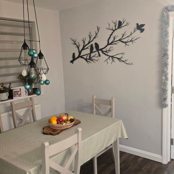 Metal Wall Art 3 Panels Oak Tree Wall Decor Tree Decoration ...