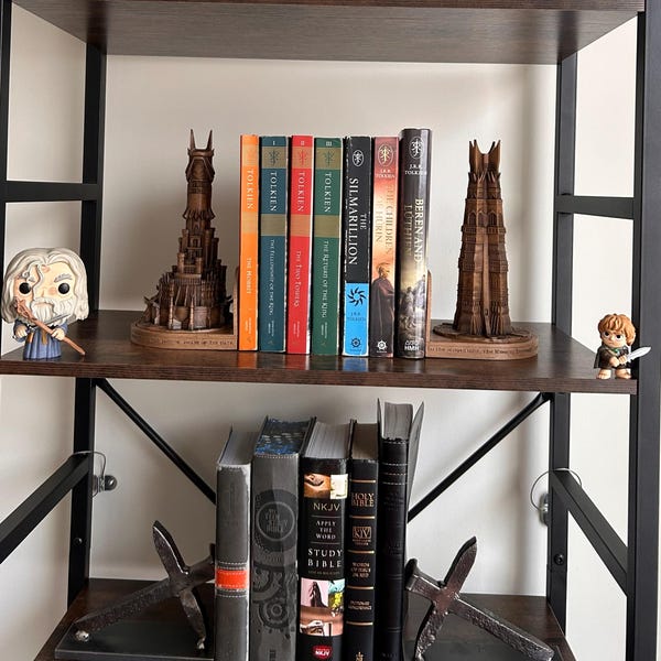 Two Towers Orthanc and Barad-dur Bookends - 3D Printed Hand-painted ...