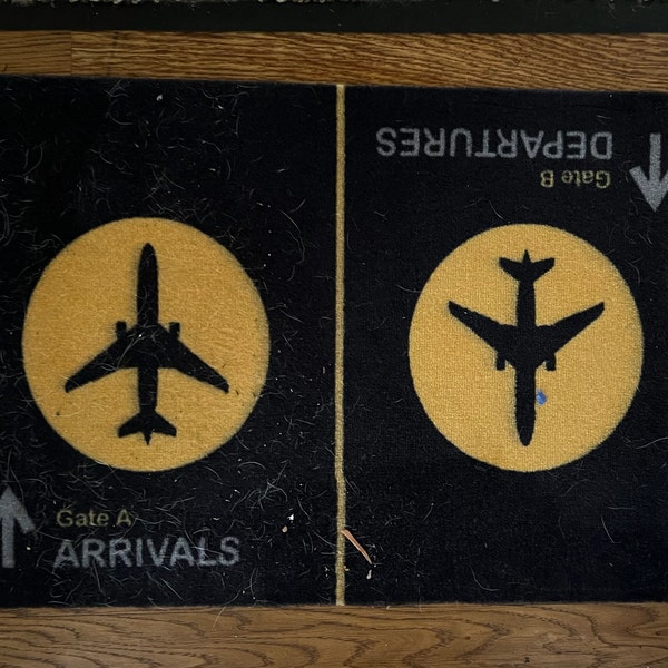 Airport Doormat, Departure Arrival Doormat, Aviation Gift, Present for ...