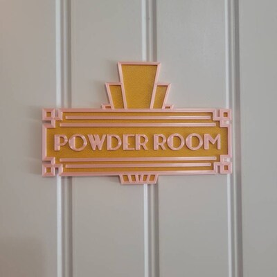 Custom Art Deco Sign Decor Home Art Deco 3D Printed Decoration Interior ...