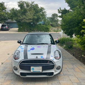 Mermaid Ocean Magical Colors Flower Sticker Flurry Sheet for Cars or ...