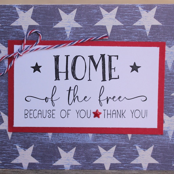 Service Patriotic Gift Tags. Instant Download Printable. Thank You for ...