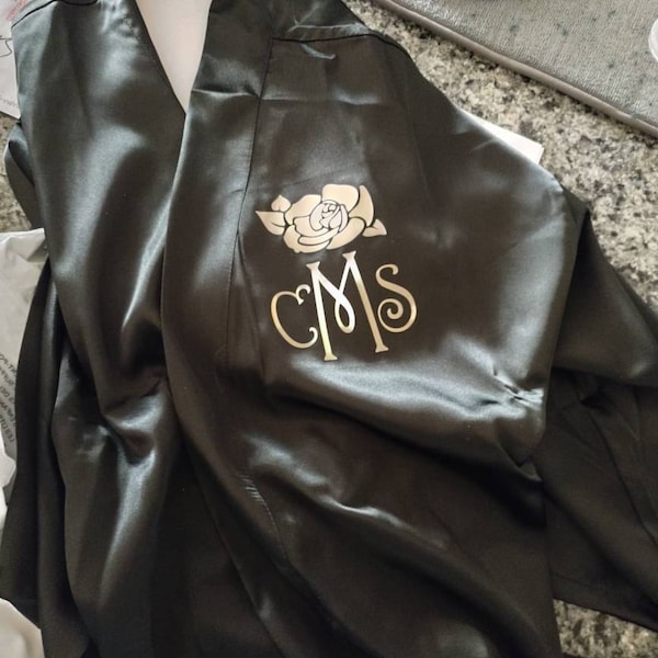 Front & Back Personalized Robes for Women, Add Text, Symbol or Monogram ...
