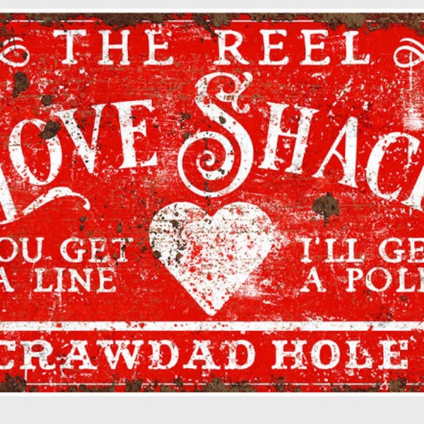 Custom Love Shack Valentines Day Decor Metal Sign Personalized Family ...