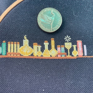 20 Tiny Cross Stitch Magic Potions Set , Mini Cross Stitch RPG , Small ...