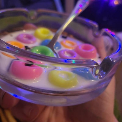 Gummy Bears Fake Martini Glass Resin Martini Drink & Faux Ice Cubes ...