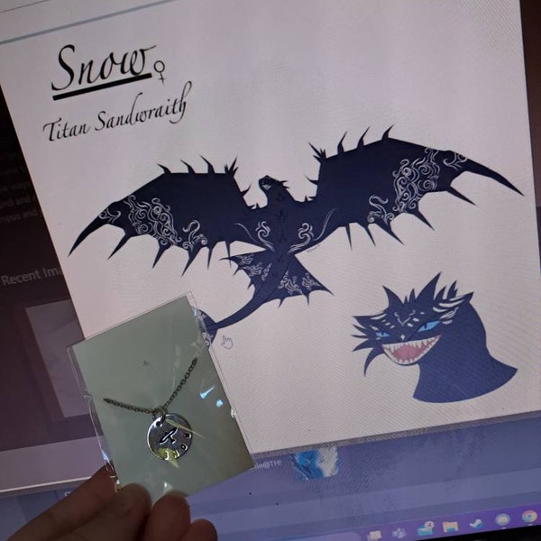 HTTYD Necklace, Light Fury Night Fury Toothless - Etsy