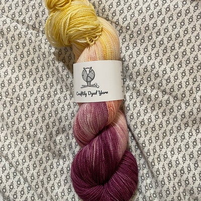 Indian Corn Hand Dyed Yarn / Handdyed Yarn, Sock Yarn, Wool Yarn Maroon ...