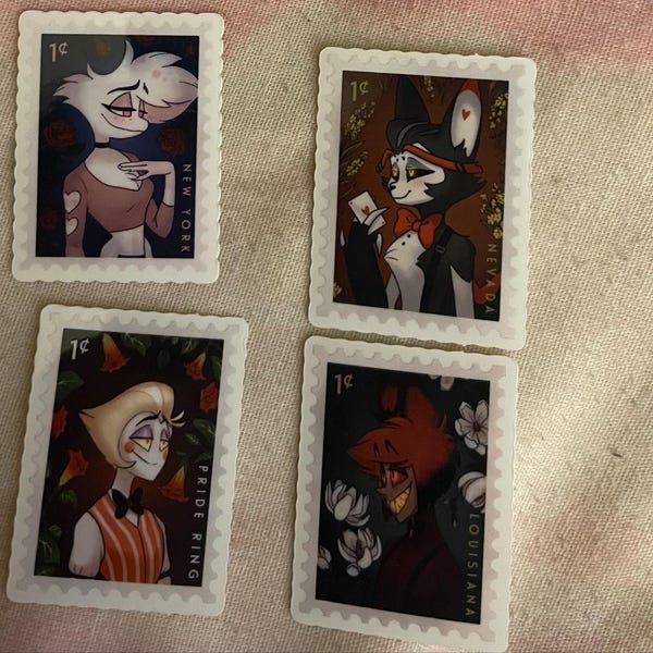 Fluffy Alastor Series - 5”x7” Mini Print SET OF 3 - Etsy